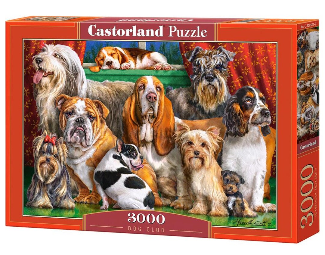 3000 Piece Jigsaw Puzzle, Dog Club, Dog Lovers Puzzle, Animal Puzzle ...