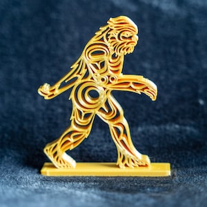 3D Printed Native Art Sasquatch - Etsy Canada