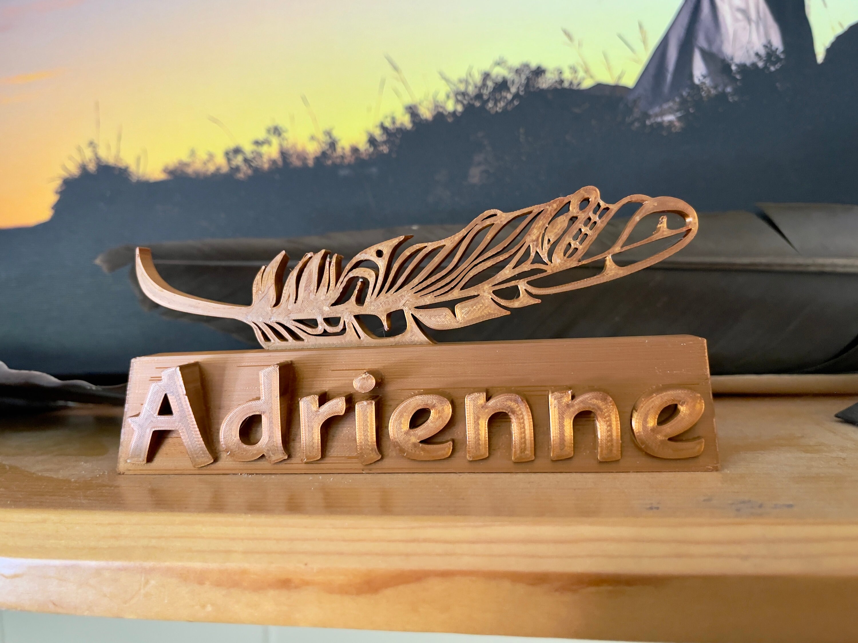 Indigenous Art Custom Nameplate - Etsy