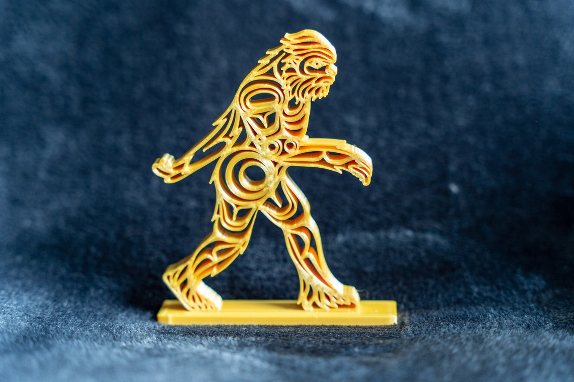 3D Printed Native Art Sasquatch - Etsy Canada