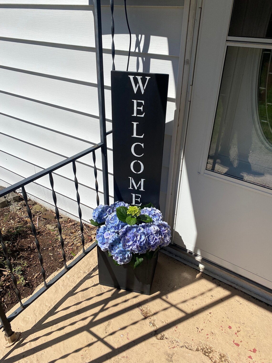 Welcome Sign Flower Planter Box - Etsy