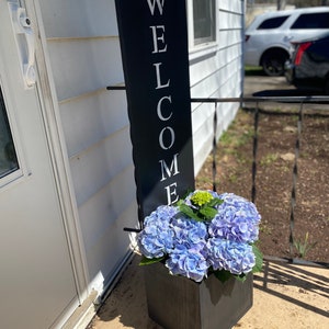 Welcome Sign Flower Planter Box - Etsy