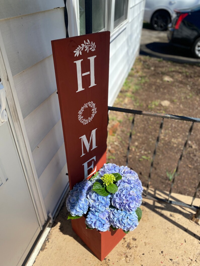 Home Sign Flower Planter Box - Etsy