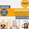 English Spanish Feelings Poster, Montessori Homeschool Decor, Feelings ...