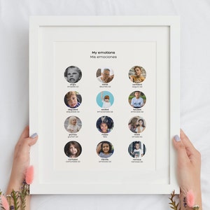 Bilingual Calm Down Corner Poster, Montessori Emotions Corner, Emotions ...