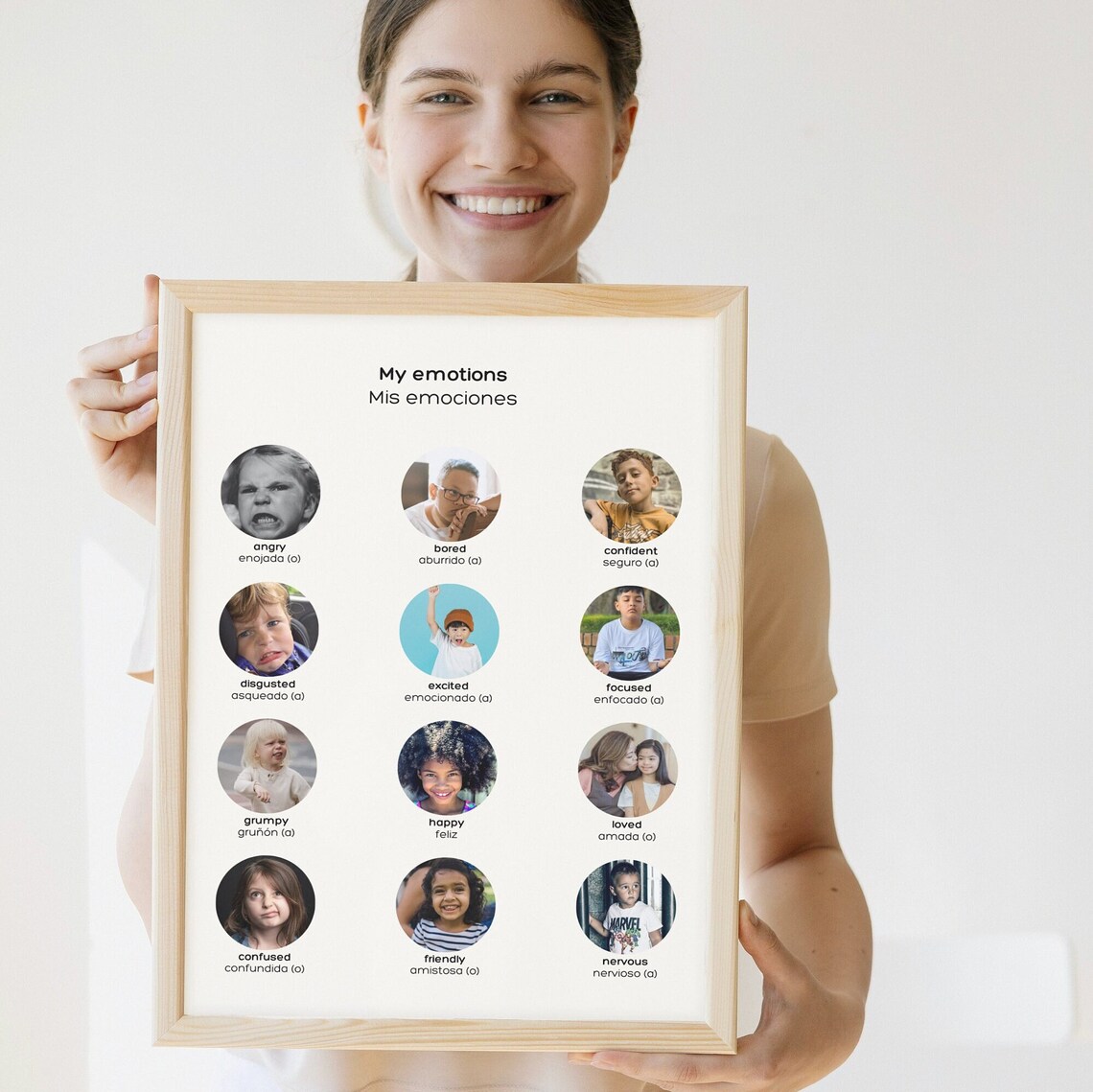 Bilingual Calm Down Corner Poster, Montessori Emotions Corner, Emotions ...