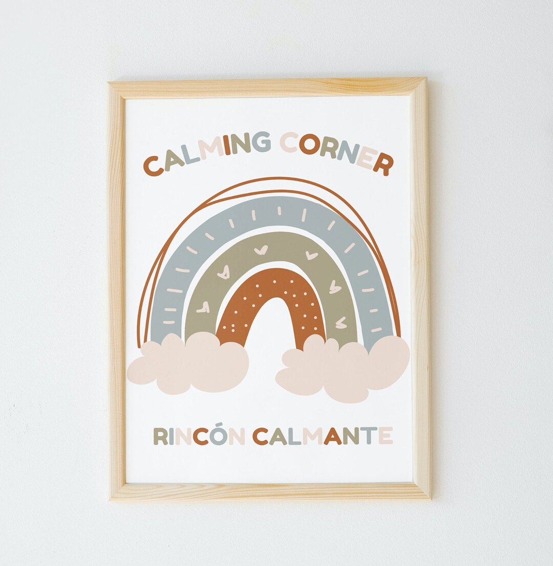 Boho Calming Corner Poster, Calm Down Corner, Calming Corner, Feelings ...