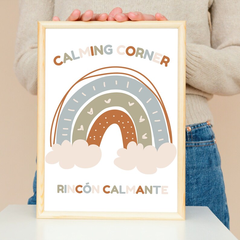 Boho Calming Corner Poster, Calm Down Corner, Calming Corner, Feelings ...