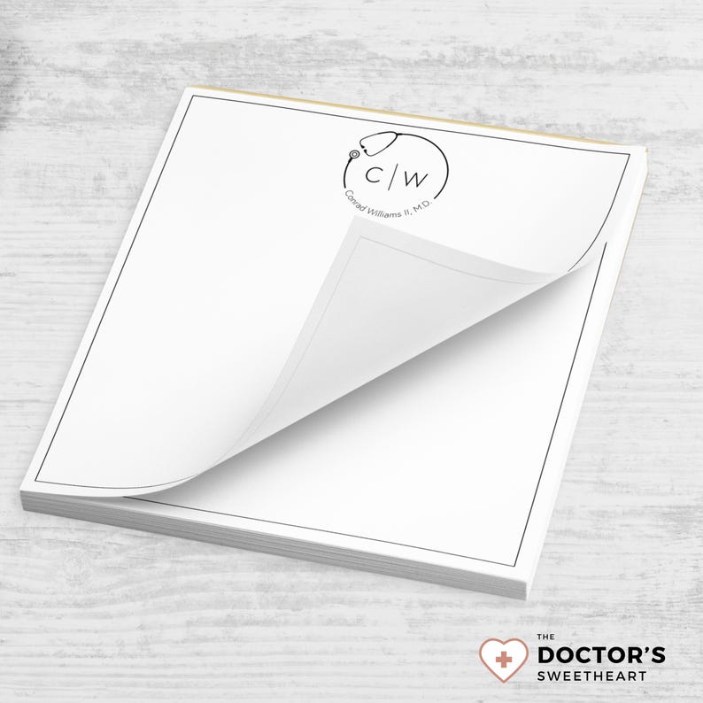Personalized Doctor Notepad: Custom Medical Stationery, Med School Gift ...
