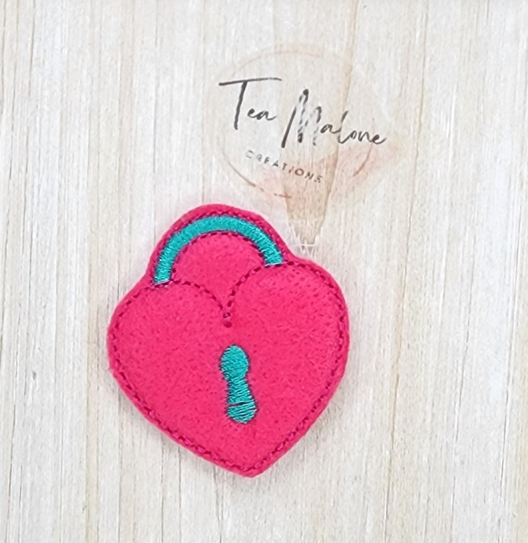 Heart Lock Embroidery Design - Etsy