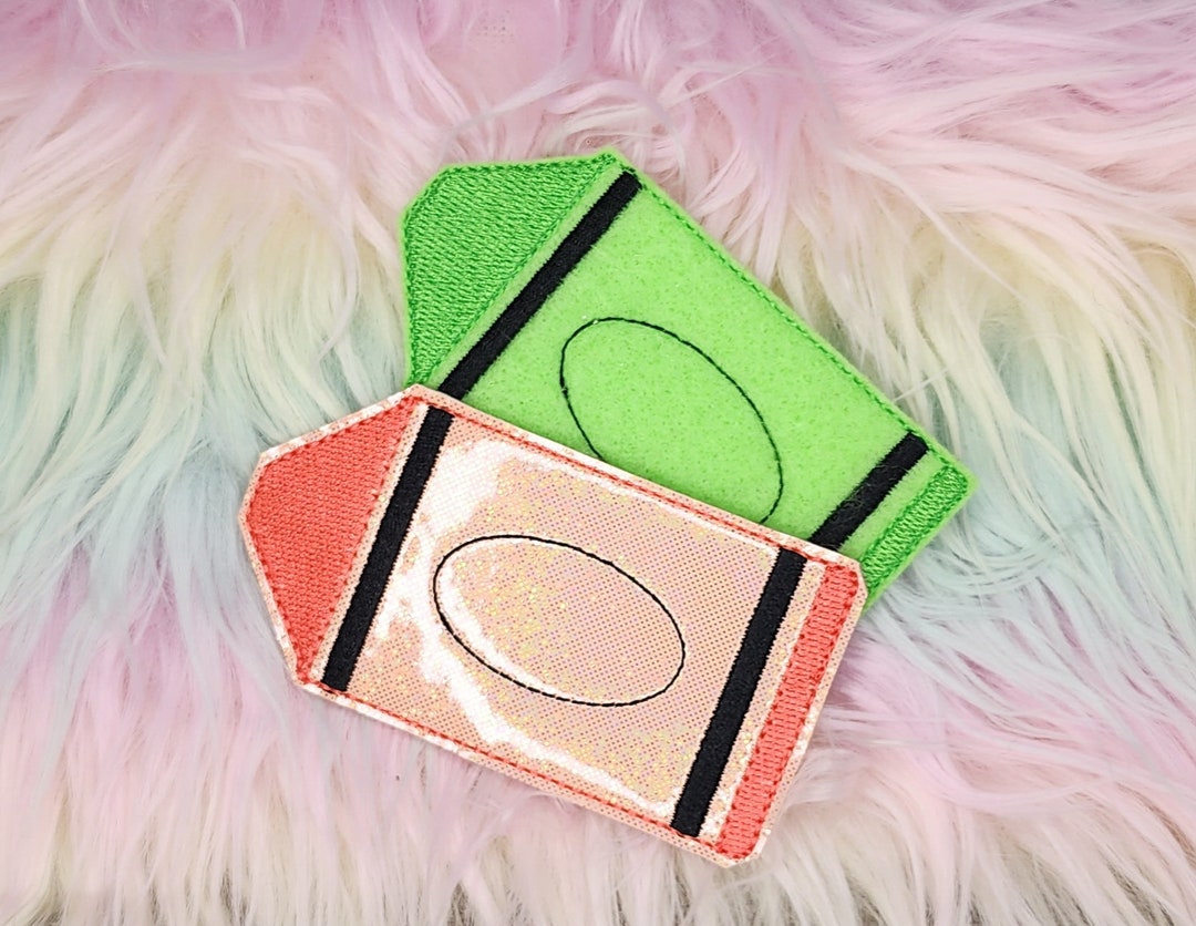 Crayon Headband Slider Embroidery Design - Etsy