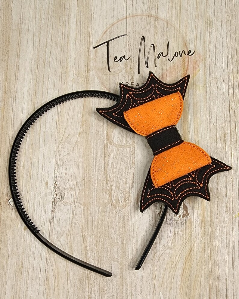 Spider Web Bows and Headband Slider Embroidery Designs - Etsy