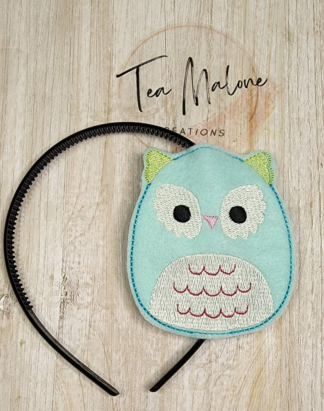 Squishy Owl Headband Slider Embroidery Design - Etsy
