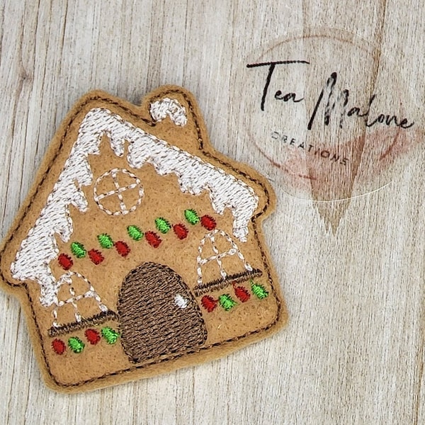Gingerbread House Embroidery Design - Etsy