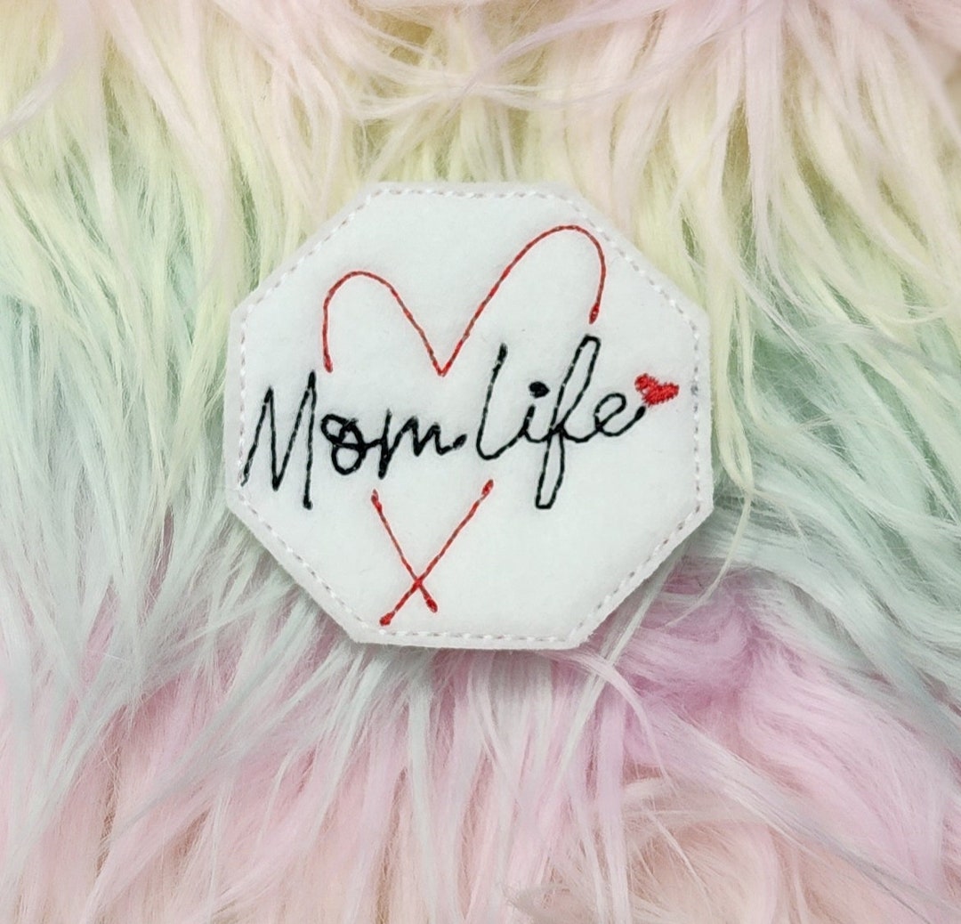 Mom Life Feltie Embroidery Design - Etsy