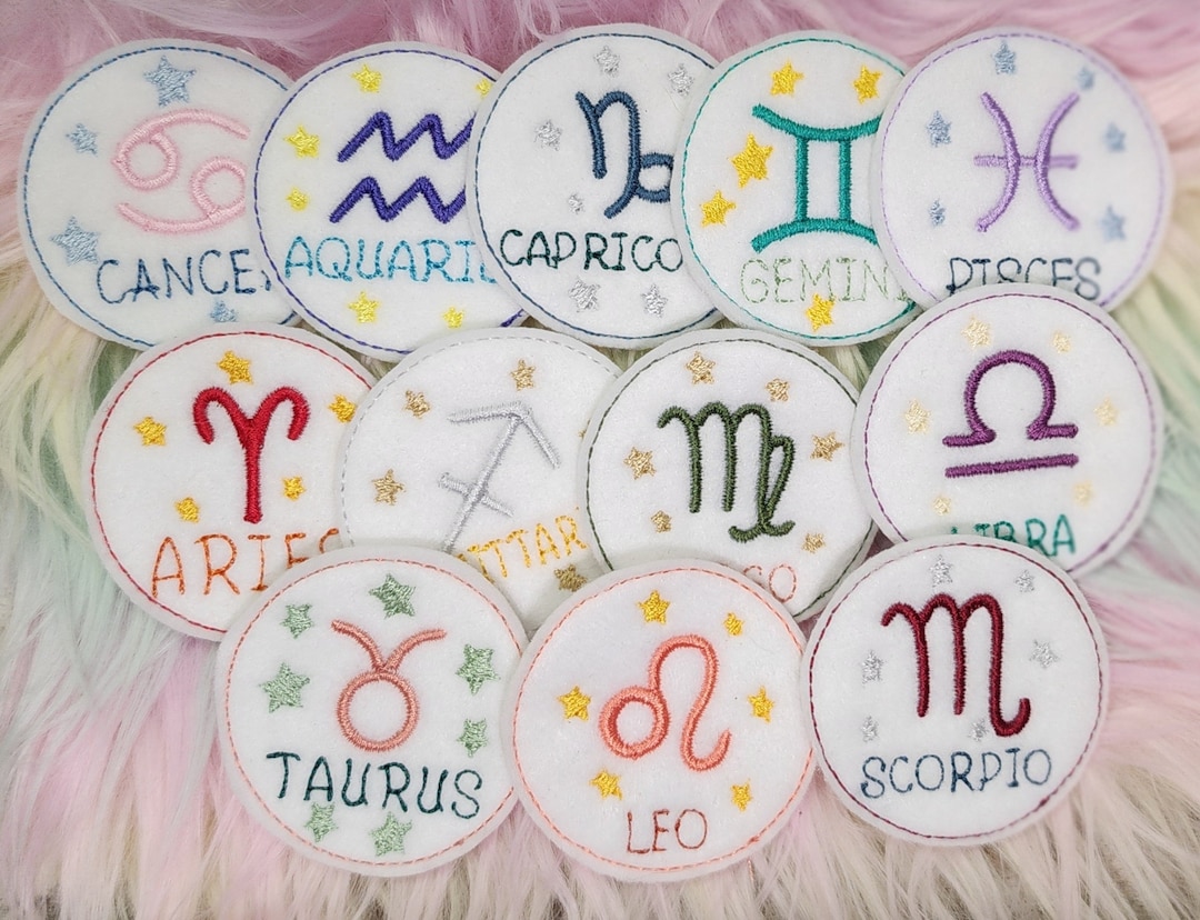 Zodiac Set Embroidery Design - Etsy
