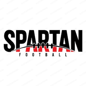 Spartan Football Svg Png File Formats for Use on Cricut, Spartan Pride ...
