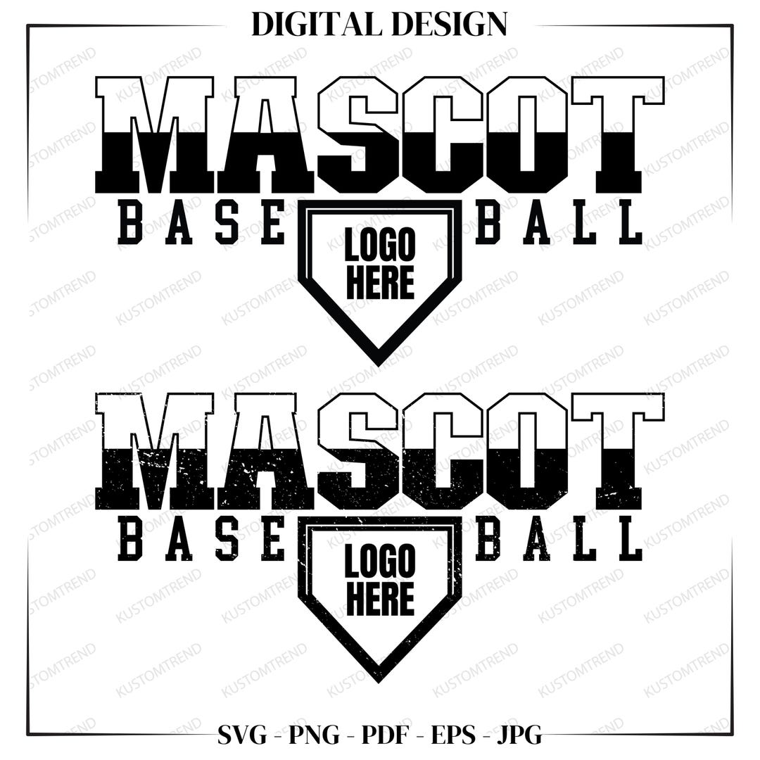 Baseball Mascot SVG: Custom Team Logo (digital Download) - Etsy