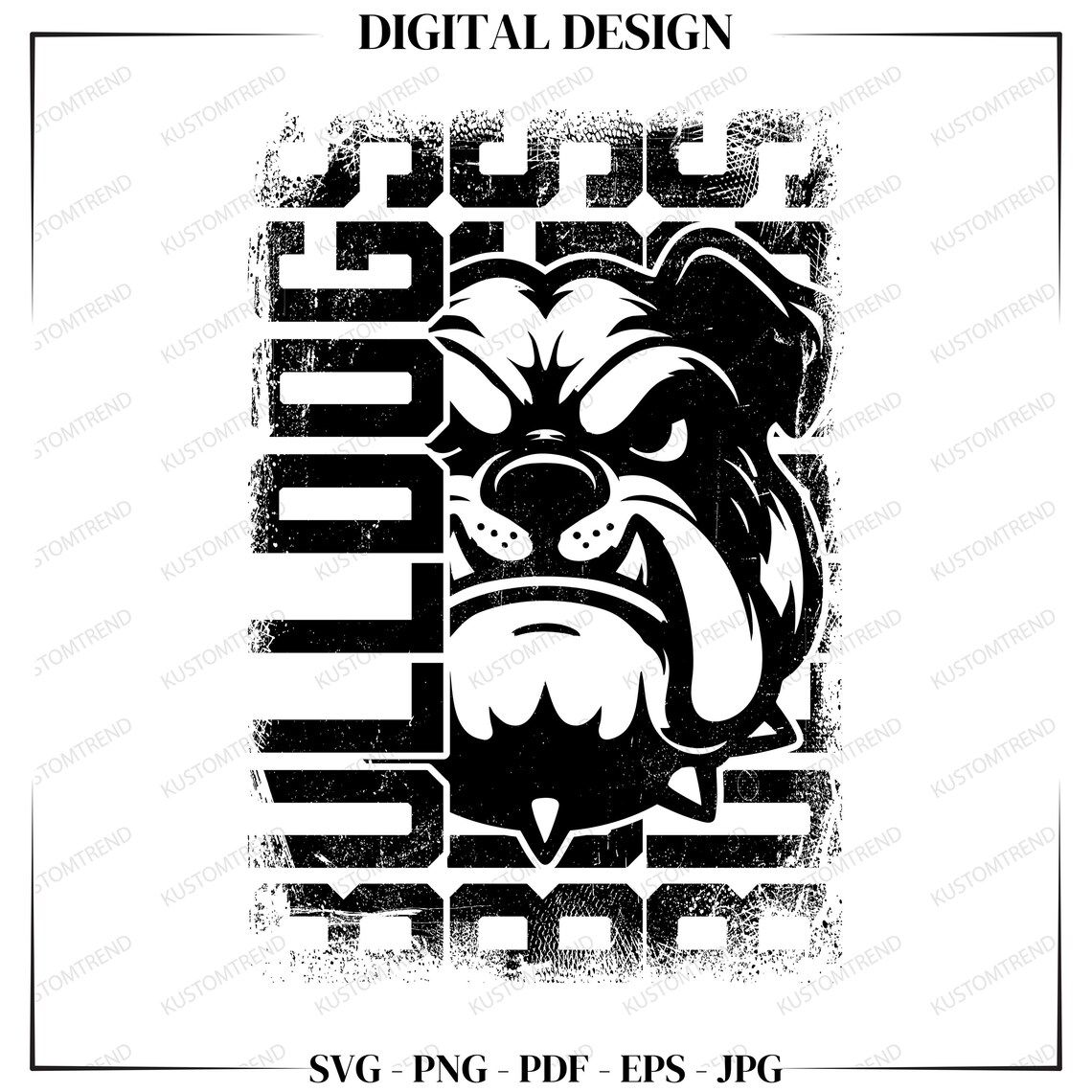 Bulldogs Mascot SVG: Team Spirit Clip Art (digital Download) - Etsy