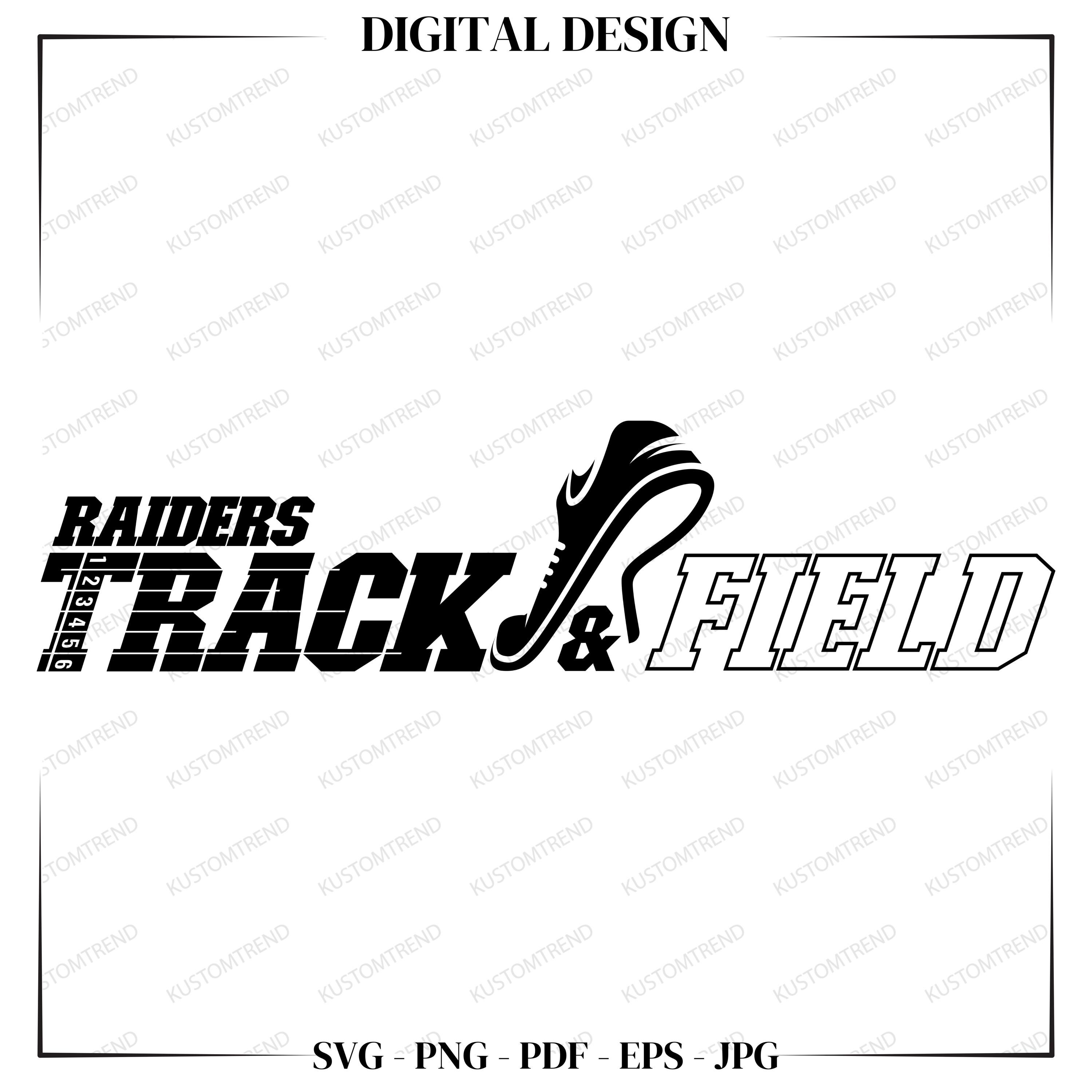 Raiders Track and Field SVG: Cricut & Silhouette Cut File (digital ...