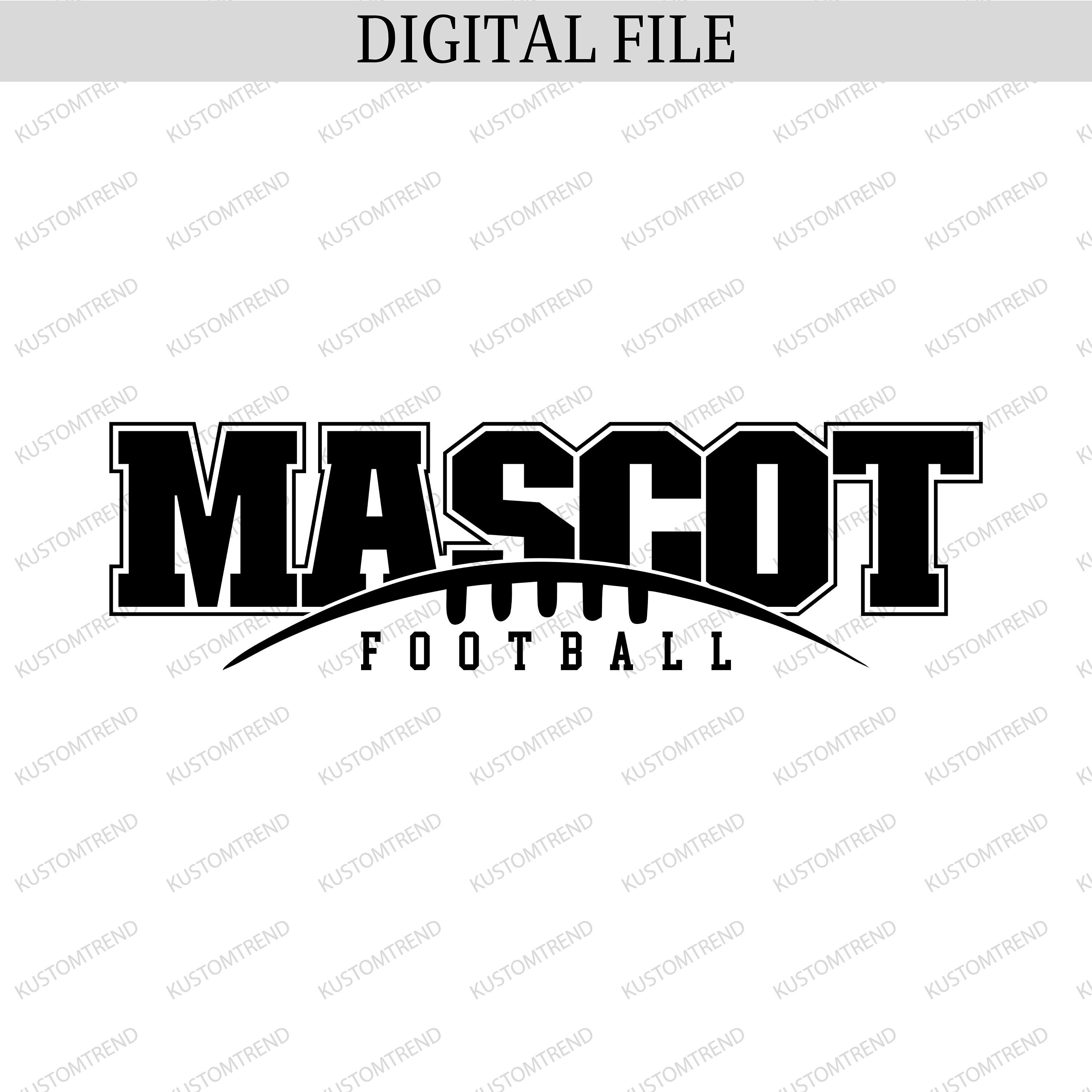 Football Mascot Svg Cricut Cut File, Digital Download File Svg ...