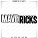 Mavericks Mascot SVG: Team Spirit Cut File (digital Download - Etsy