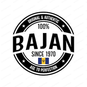 Authentic Bajan Shirt SVG: Barbados Family Vacation Design (digital ...