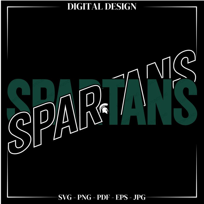 Spartans Mascot SVG: Football Team Spirit Design (digital Download) - Etsy