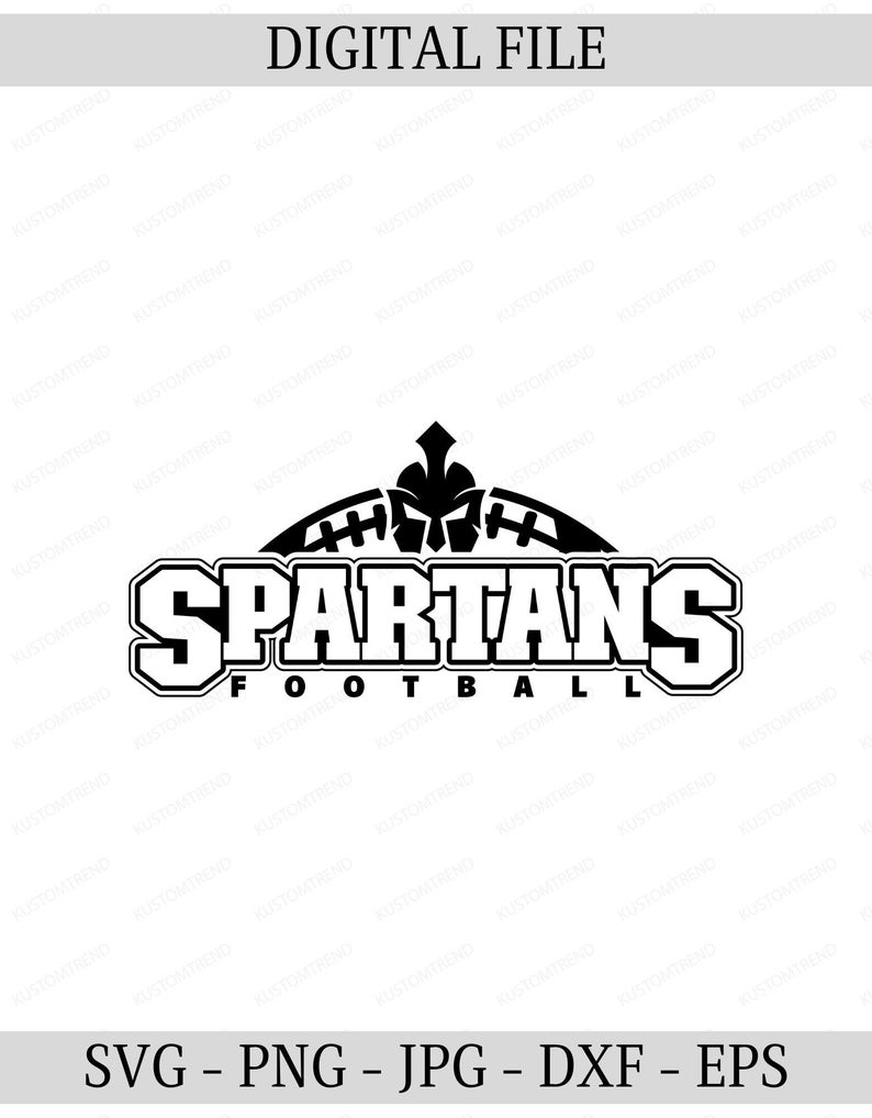 Spartans Football Mascot Svg Cut Files for Cricut Spartan - Etsy