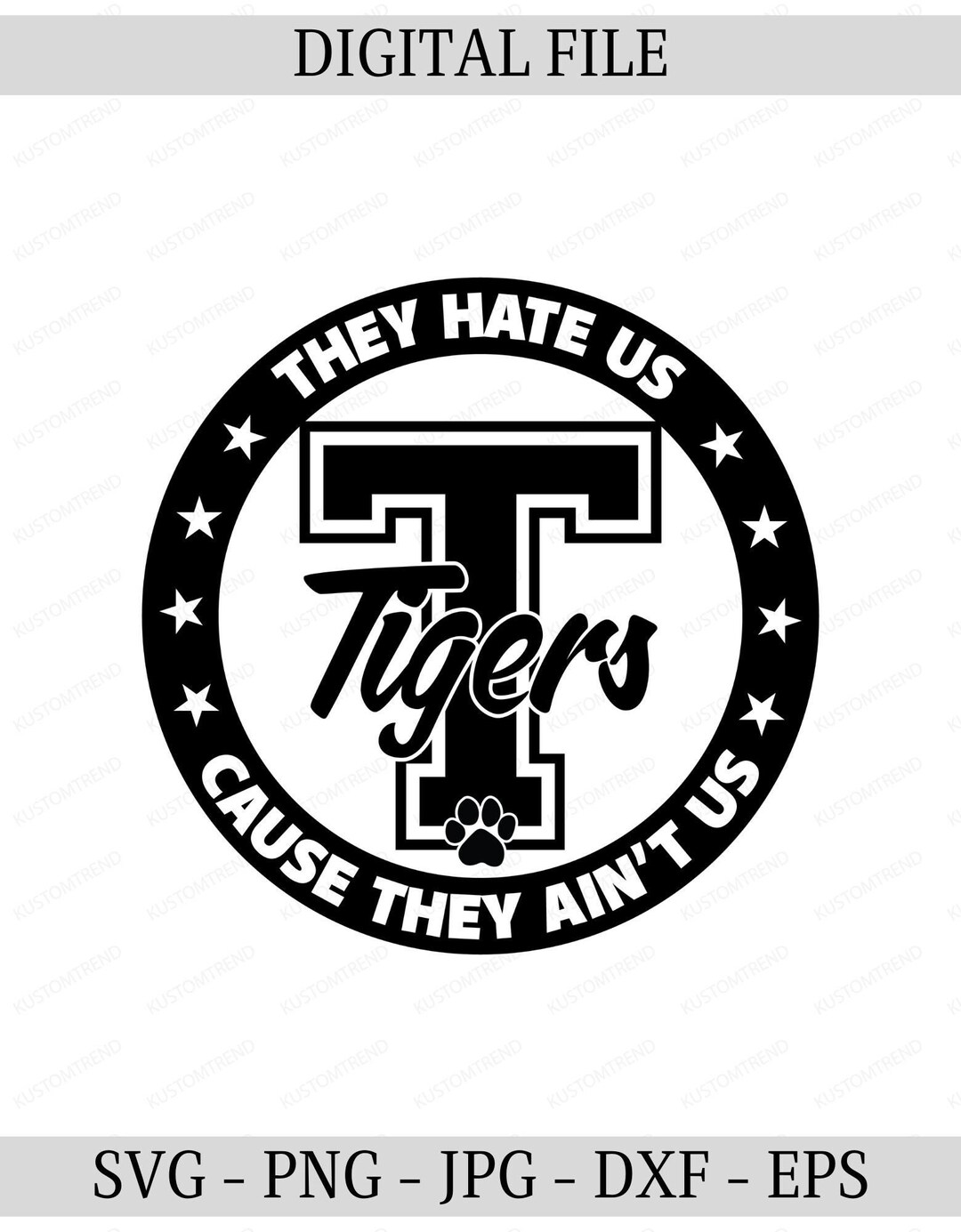 Go Tigers Football Mama SVG Cut File: School Spirit (digital Download ...