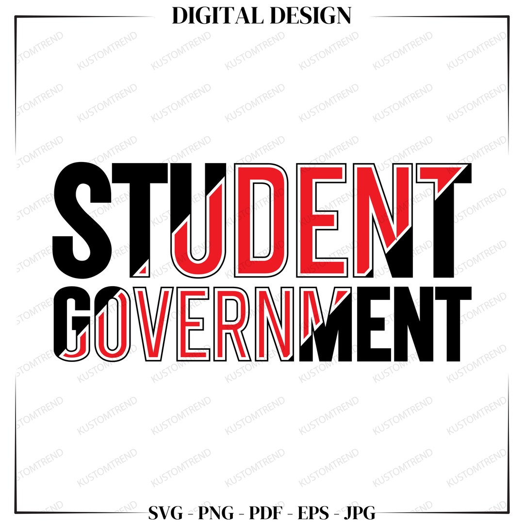 Student Government SVG: Leadership Clipart, School Spirit (digital ...