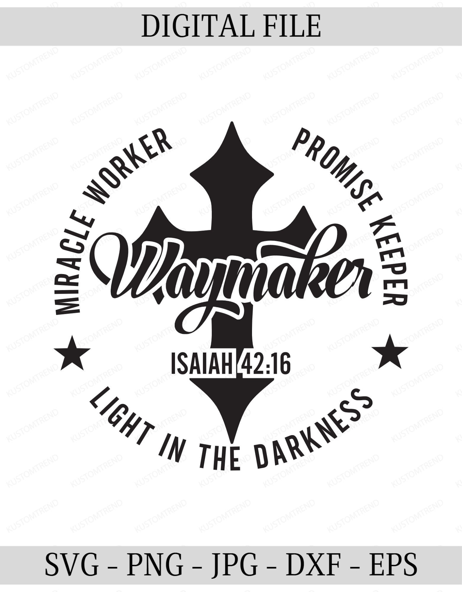 Waymaker Svg Waymaker Png Promise Keeper Miracle Worker Cut File My God ...