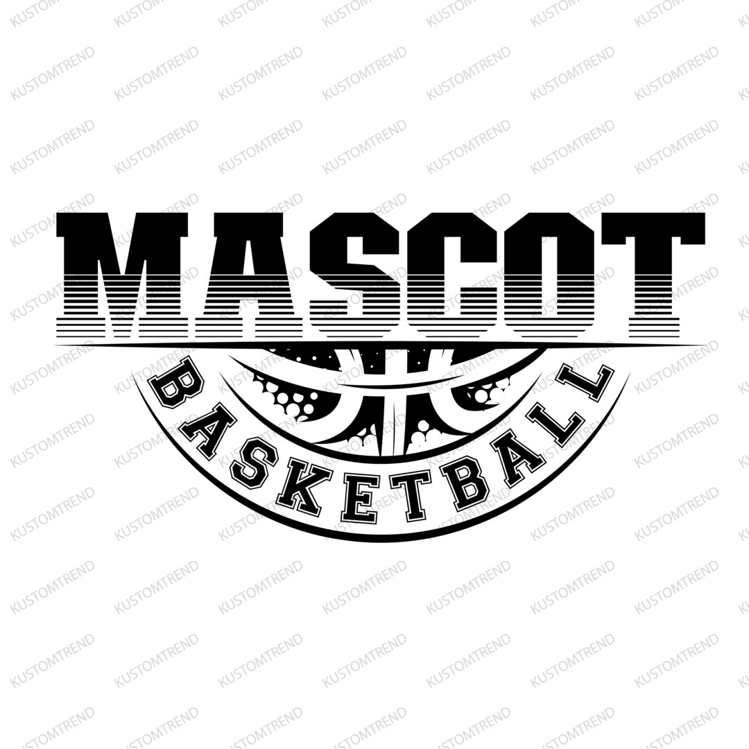 Basketball Mascot SVG Cut File: School Team Design (digital Download ...