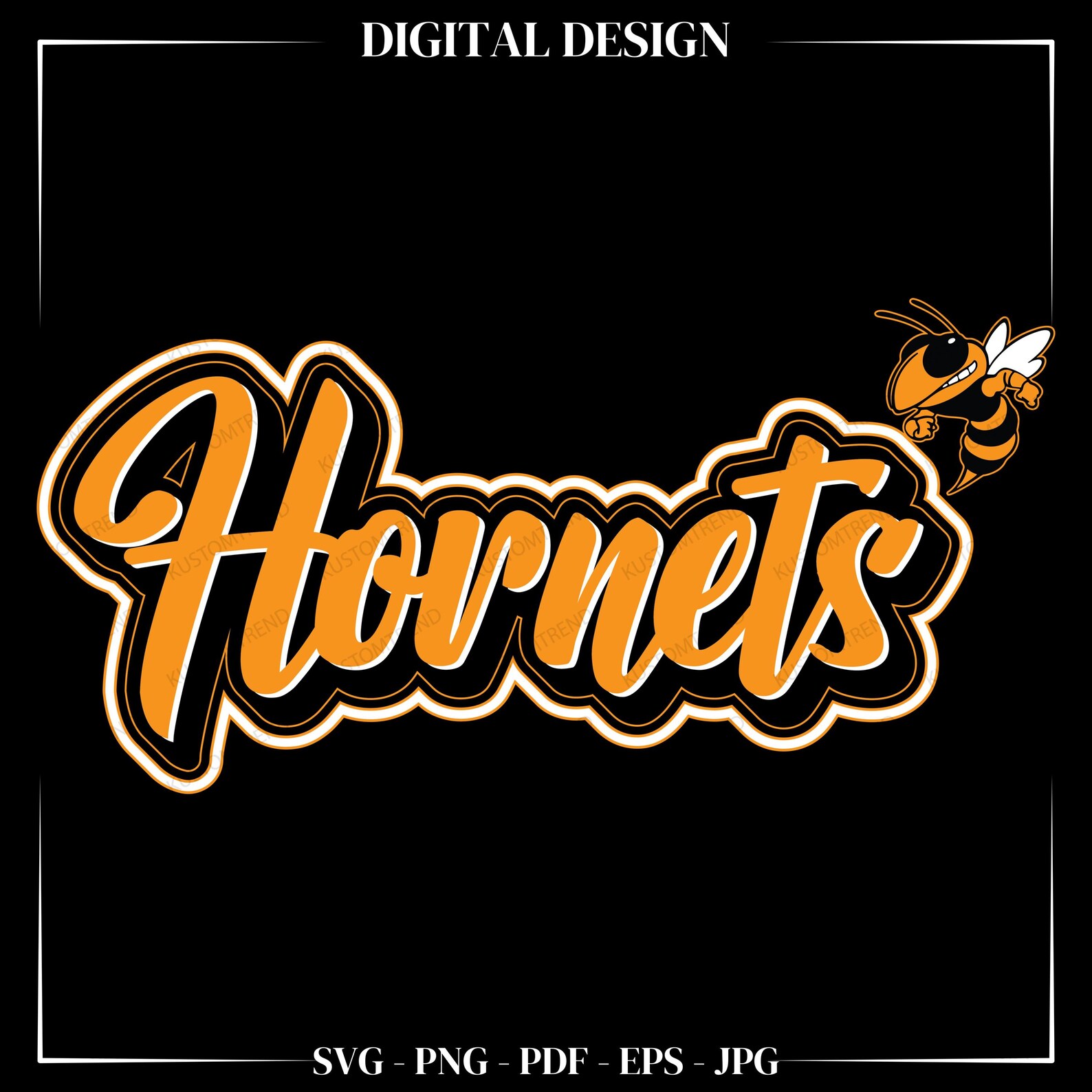 Hornets Mascot SVG: Cheerleading School Spirit Design (digital Download ...