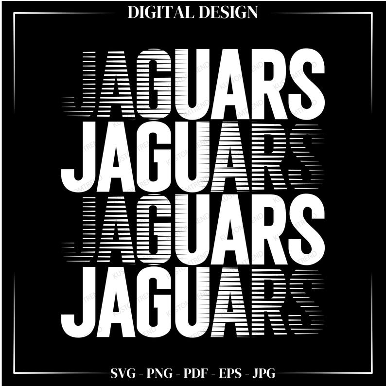 Jaguars Mascot SVG: School Spirit Clipart (digital Download) - Etsy