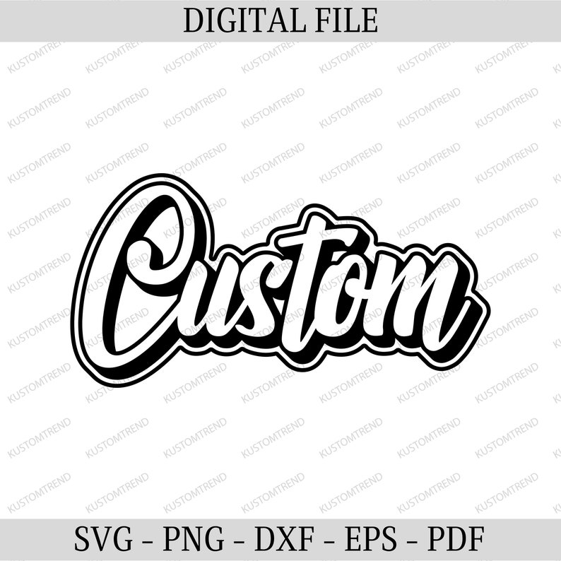 Custom Text Svg Files for Cricut and Silhouette, Custom Design Text ...