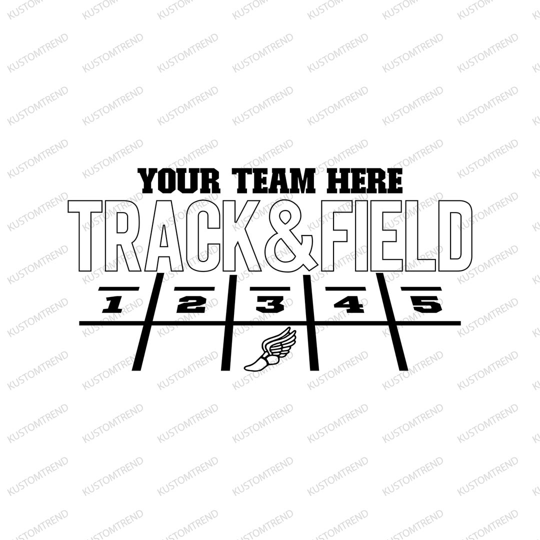 Custom Team Track and Field Shirt Svg Cricut Cut File, Your Team Sports ...
