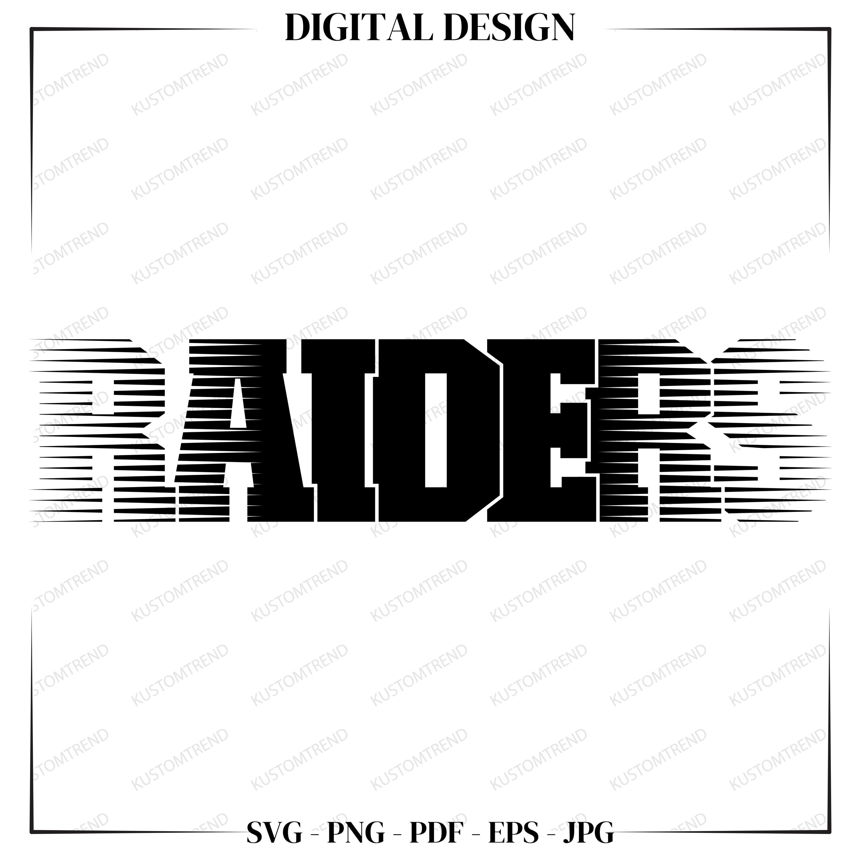 Raiders SVG Cut File: Mascot Vector (digital Download) - Etsy