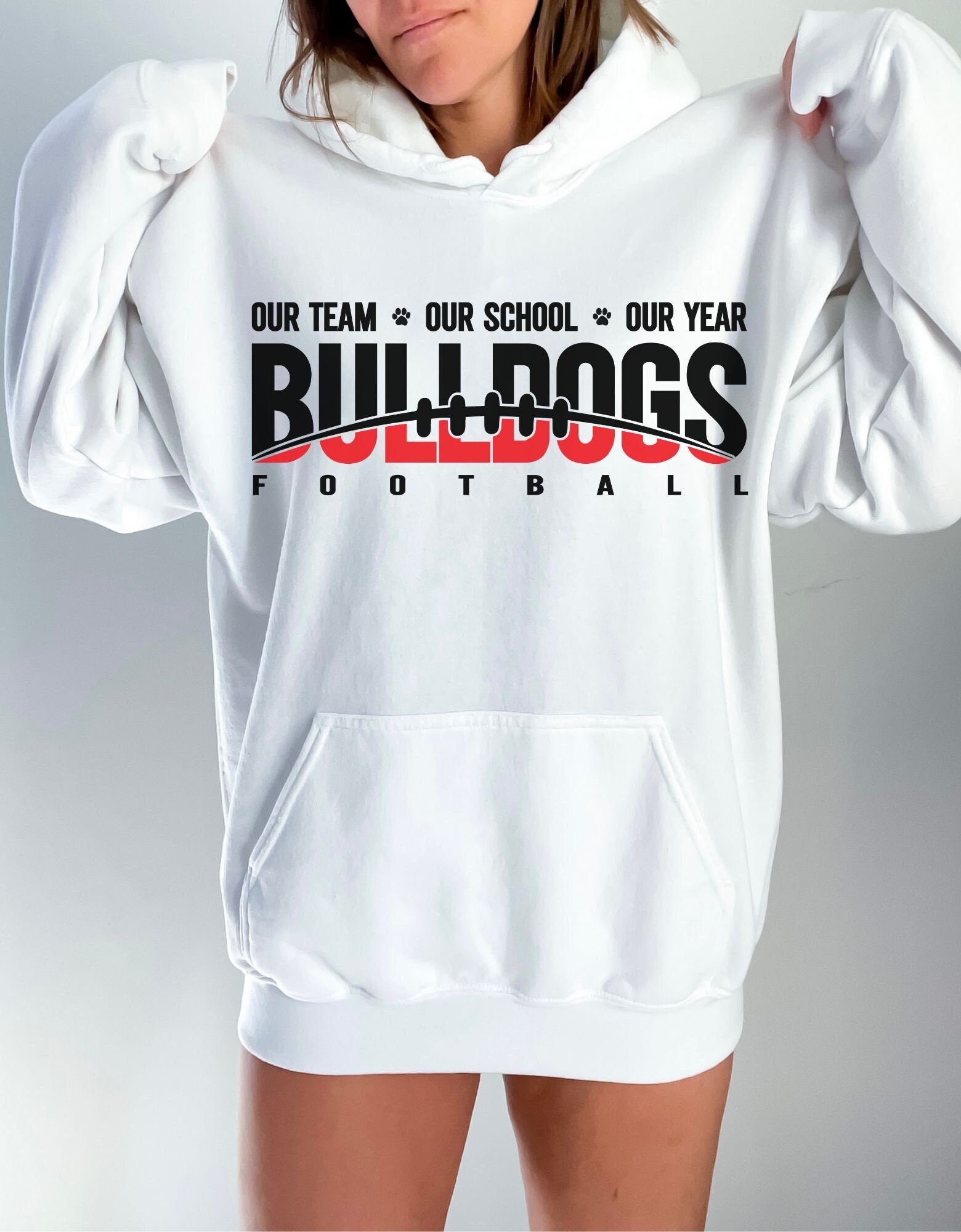 Bulldogs Football SVG: Mascot PNG, School Team Design (digital Download ...