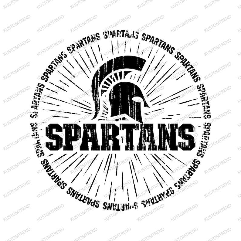 Spartans Mascot SVG: School Spirit Design (digital Download) - Etsy