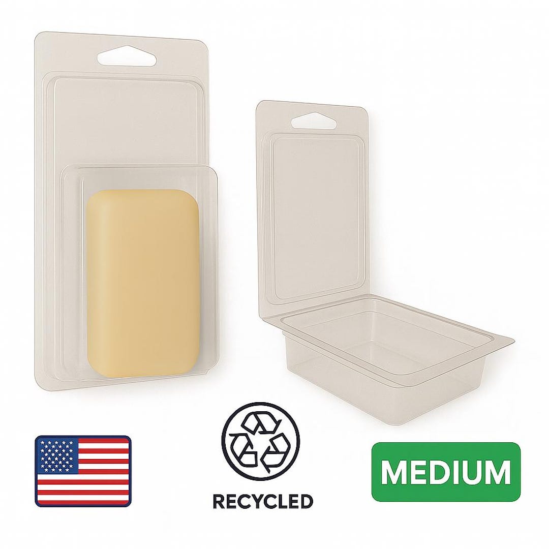 Medium Clear Clamshell Blister Packs: Recycled PET Retail Packaging ...