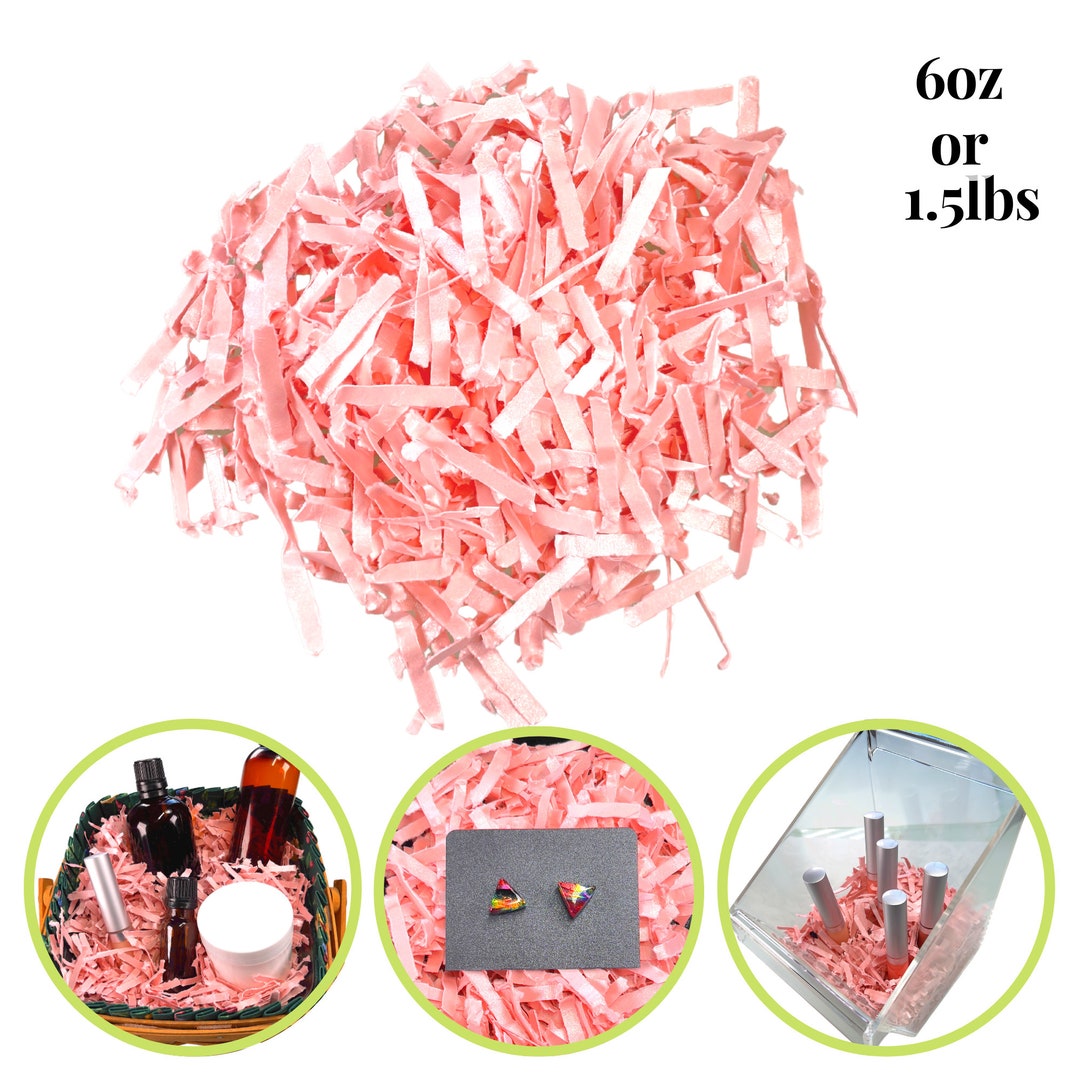 Shredded Paper Box Void Filler, Pink 100% Post Consumer Recycled for ...