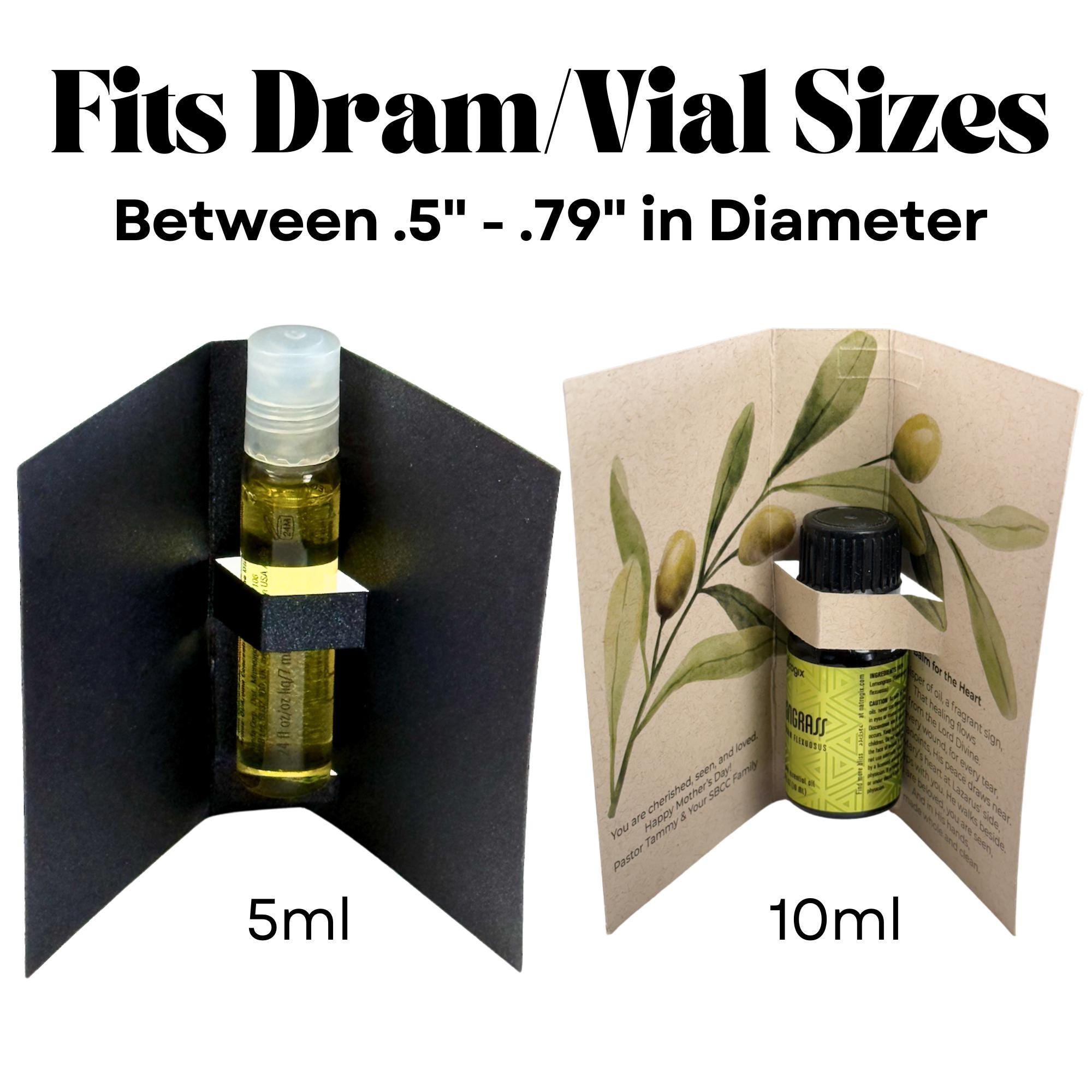 Black Perfume Vial Display Cards, Luxury Card Stock, 5-10ml Sample ...