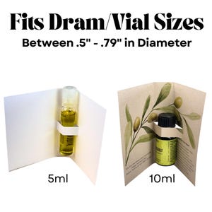 Perfume Sample Display Card for 5ml 10ml Vials – Essential Oil Vial ...