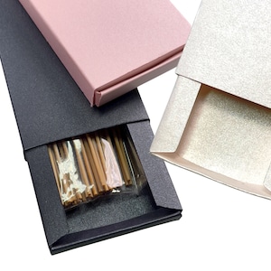 Incense Boxes in Black 7.5" up to 12" Length Packaging Empty Match Book ...