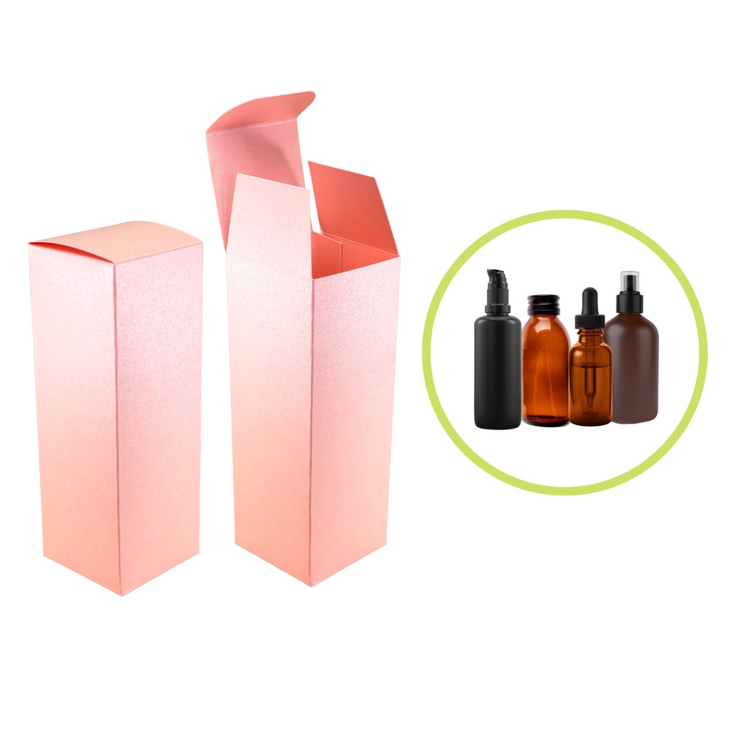 4oz Product Boxes 2x2x5.625" Pink for Bottle Packaging - Etsy