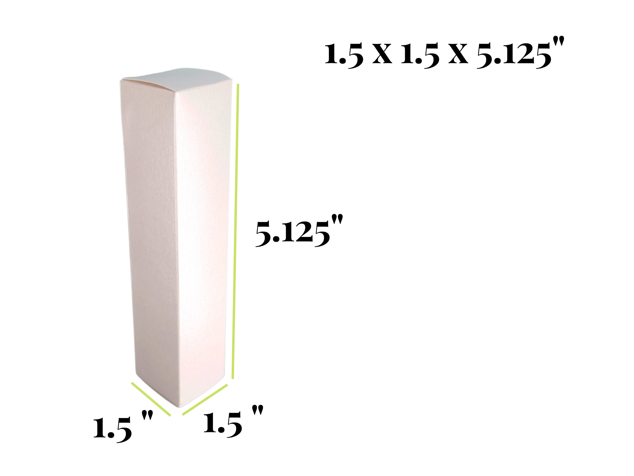 Product Box 1.5x1.5x5 1oz Dropper Bottle in White Pearl - Etsy