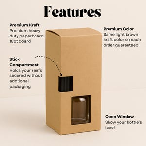Kraft Diffuser Boxes With Stick Compartment: Retail Packaging, Set of 10 - Etsy