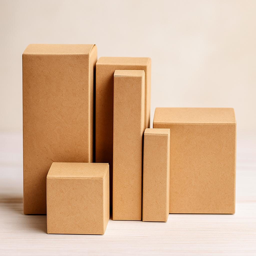 Kraft Tuck End Boxes: 18pt Recycled Paperboard, Set of 10 - Etsy