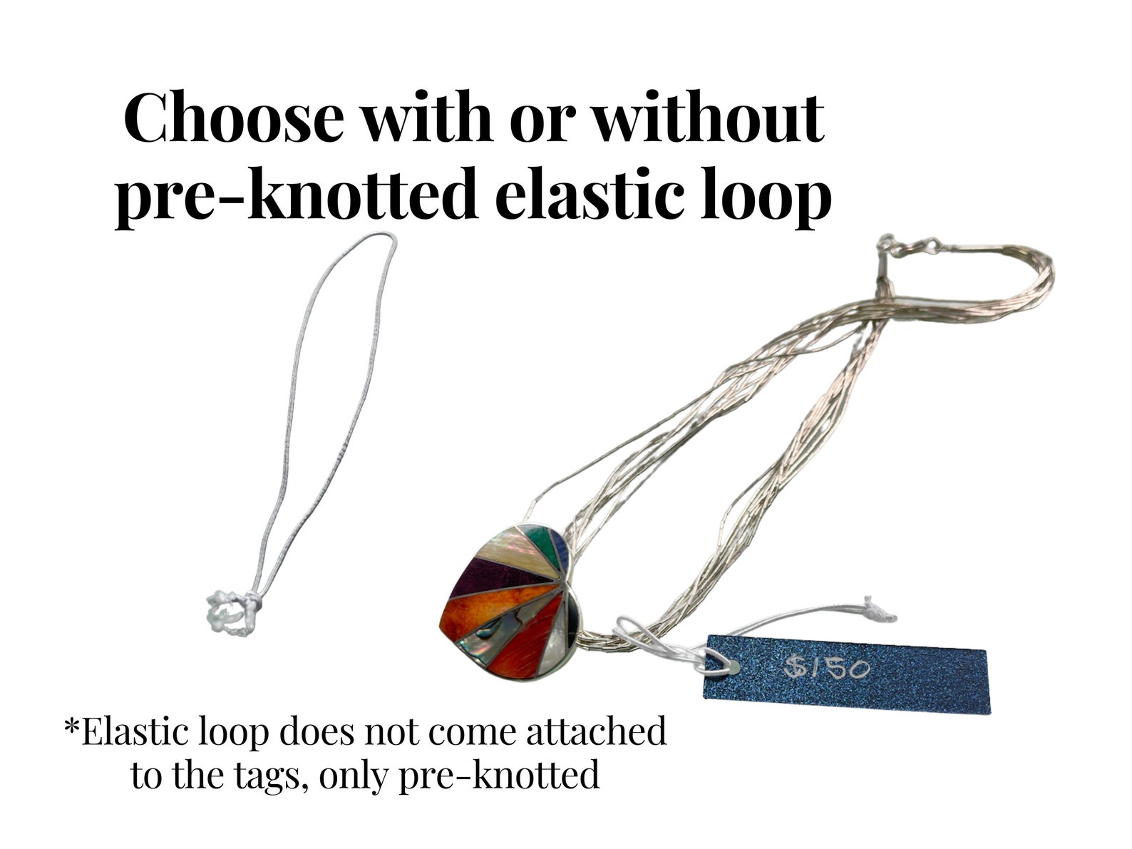 Jewelry Price Tags With Elastic Loop Colorful Tag Set of 100 - Etsy